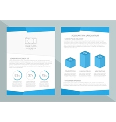 Flyer brochure design template cover business Vector Image