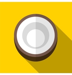 Flat coconut icons set Royalty Free Vector Image