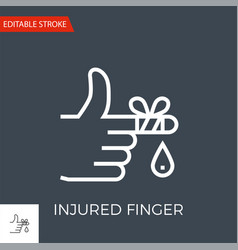 Patient injury isometric flat icon 3d Royalty Free Vector