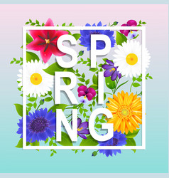 Spring time poster Royalty Free Vector Image - VectorStock