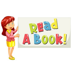 Font design for word library with many books in Vector Image