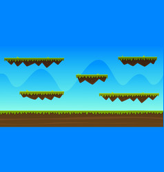 Cartoon game background Royalty Free Vector Image