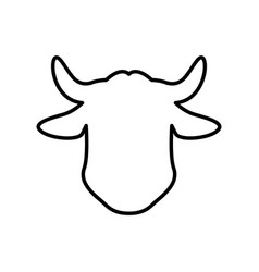 Cow faceless head Royalty Free Vector Image - VectorStock