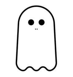 Cute joyful ghost Royalty Free Vector Image - VectorStock