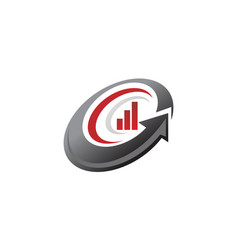 Investment solutions logo design template Vector Image