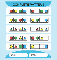Repeat pattern square grid with colorful circles Vector Image