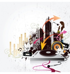 Urban music graphic Royalty Free Vector Image - VectorStock