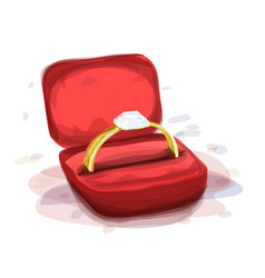 Ring box Royalty Free Vector Image - VectorStock