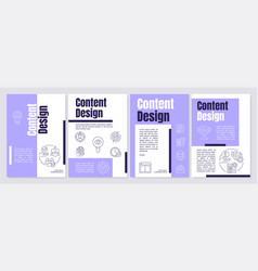 Computer programmimg brochure template layout Vector Image