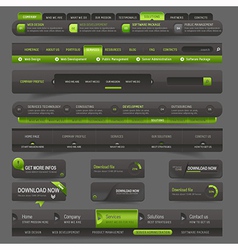 Business Website template infographic design menu Vector Image