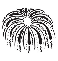 Doodle design element hand drawn spark Royalty Free Vector