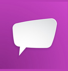 Comic speech bubble rectangular shape pop art Vector Image