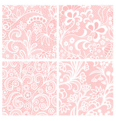 Big collection floral lacy patterns Royalty Free Vector