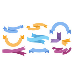 Color ribbons set Royalty Free Vector Image - VectorStock