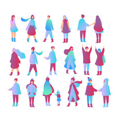 Woman in casual style clothes set Royalty Free Vector Image