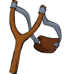 Sling shot cartoon slingshot animation stretch Vector Image