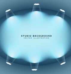 Studio background with podium Royalty Free Vector Image