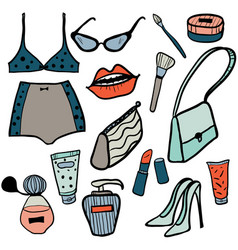 Ethnic set with hands Royalty Free Vector Image