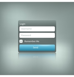 Orange user login page Royalty Free Vector Image