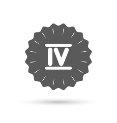 Roman numeral icons number one two three Vector Image