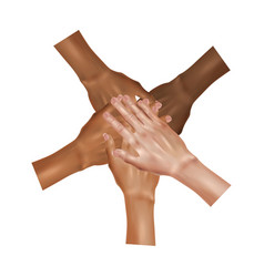 Hand chain composition Royalty Free Vector Image