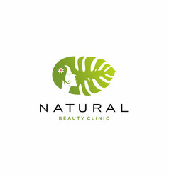 Natural home logo design Royalty Free Vector Image