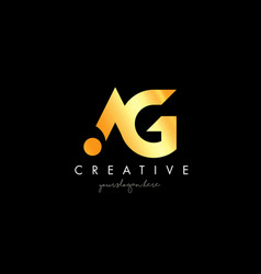Ag logo letter design Royalty Free Vector Image