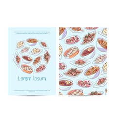 Chinese restaurant menu cover template Royalty Free Vector