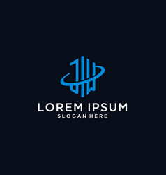 Jm initial wedding monogram logo Royalty Free Vector Image