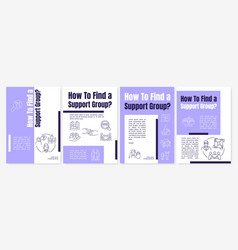 Generation z poster template layout modern age Vector Image