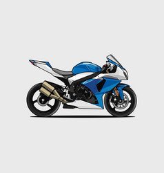 Sport bike motorcycle fresh modern Royalty Free Vector Image