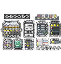 Progress bar for games Royalty Free Vector Image