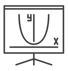 Mathematics formula line icon concept Royalty Free Vector