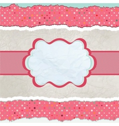 Vintage pattern card Royalty Free Vector Image