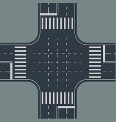 Urban traffic top view concept Royalty Free Vector Image