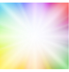 Soft rainbow background with bright light Vector Image