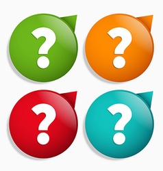 Question mark collage Royalty Free Vector Image