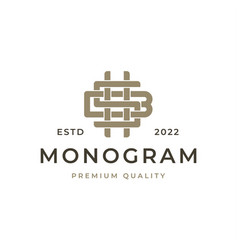 Mw letter logo template Royalty Free Vector Image