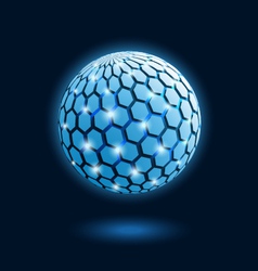 Abstract global icon Royalty Free Vector Image