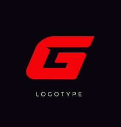 Mechanical letter g engraving Royalty Free Vector Image
