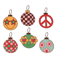 Set of isolated winter fun with animals part 2 Vector Image