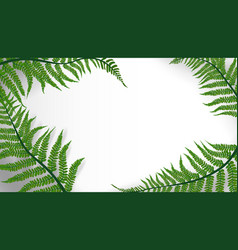 Square card with tropical leaves Royalty Free Vector Image