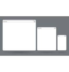Flat browser window with code Royalty Free Vector Image