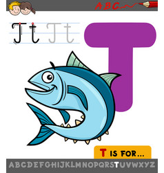 Tuna fish cartoon character Royalty Free Vector Image