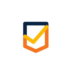 Check shield secure security antivirus verified Vector Image