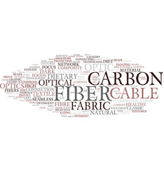 Fiber word cloud concept Royalty Free Vector Image