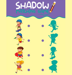 Food shadow matching game template Royalty Free Vector Image