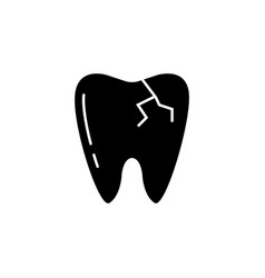 Checking teeth solid icon Royalty Free Vector Image