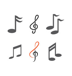 Music note icon Royalty Free Vector Image - VectorStock