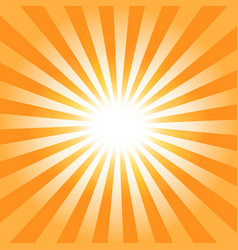 Retro background orange ray Royalty Free Vector Image
